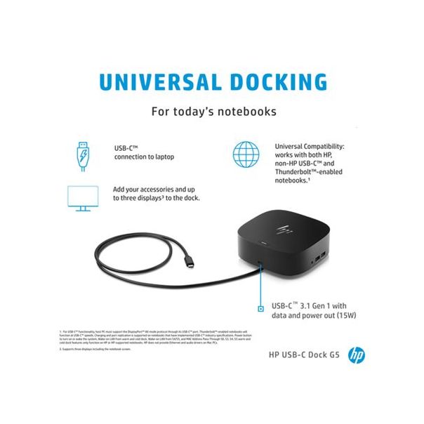 Laptop HP Dock USB flash-C G5, 5TW10AA