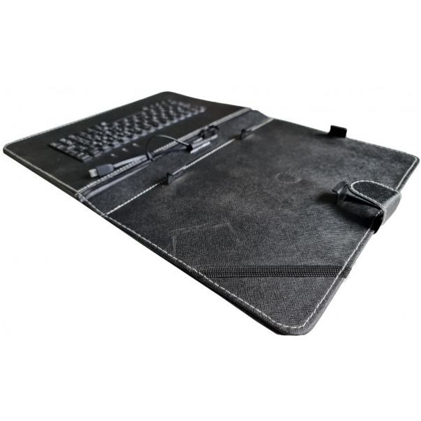 GEMBIRD TA-PCK10-BLACK US Tastatura za 10 Tablet PC sa futrolom, sa micro USB