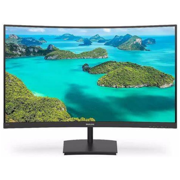 PHILIPS Monitor 241E1SC/00 23,6"/VA,zakrivljen/1920x1080/75Hz/4ms GtG/VGA,HDMI/VESA/crna