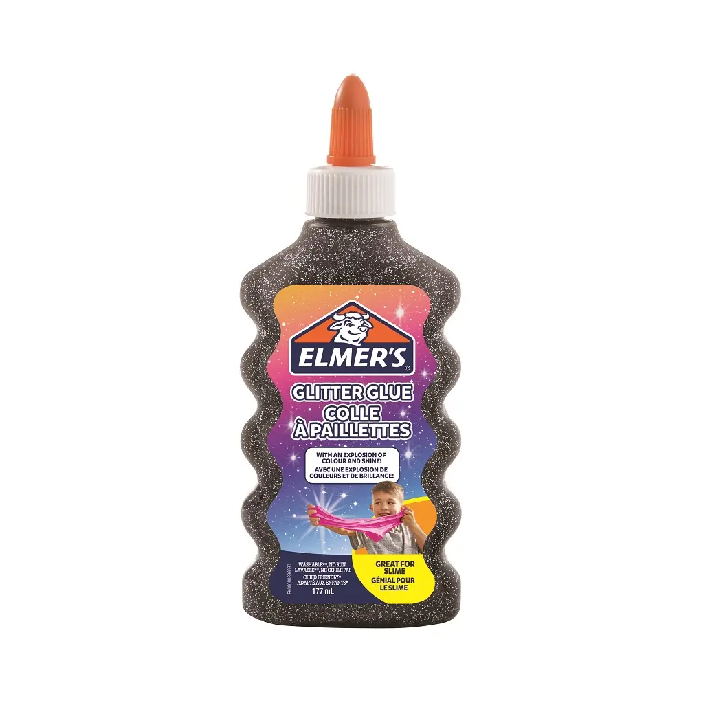 ELMER'S Lepak sa šljokicama 177ml crni