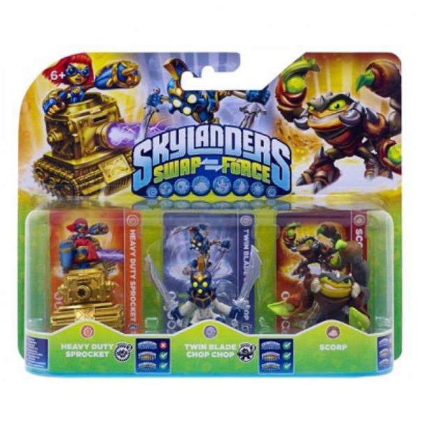 ACTIVISION BLIZZARD Skylanders SWAP Force Triple Pack C (Star Strike + Gill Grunt + Trigger Happy)