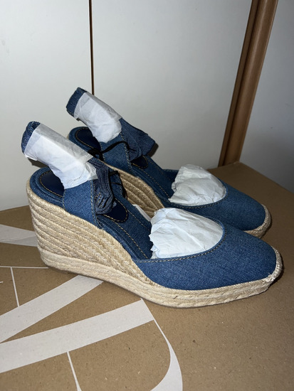 Zara teksas espadrile sa platformom