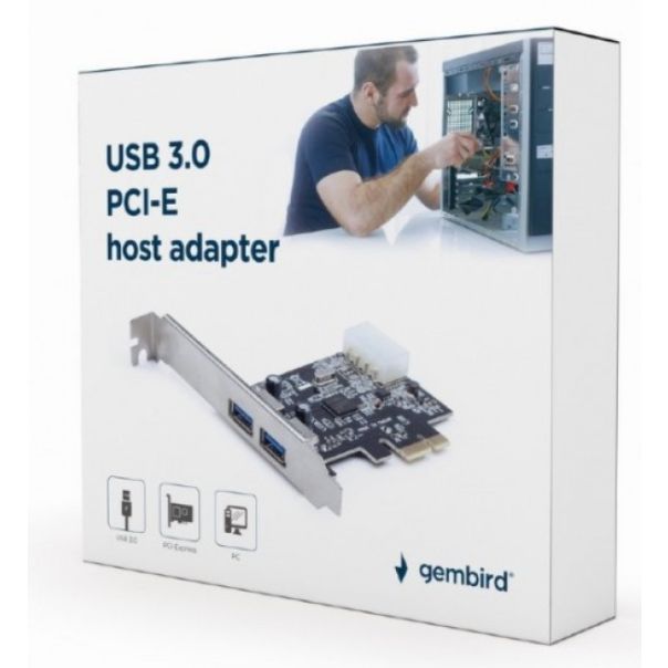 GEMBIRD UPC-30-2P USB 3.0 PCI-Express host adapter