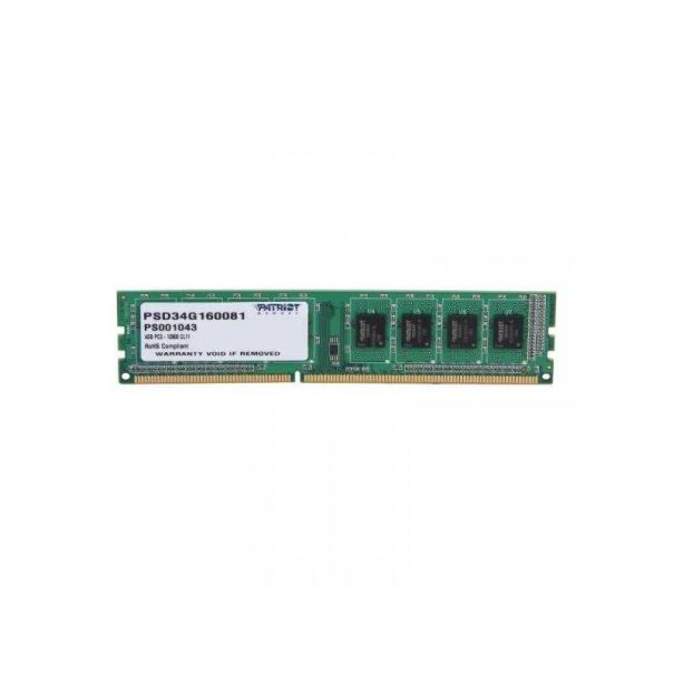 PATRIOT Memorija DDR3 4GB 1600MHz Signature PSD34G160081