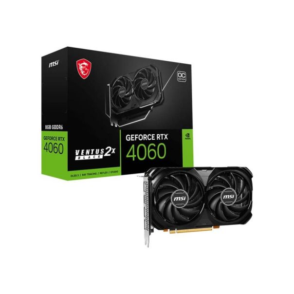 MSI nVidia GeForce RTX 4060 8GB 128bit RTX 4060 VENTUS 2X BLACK 8G OC