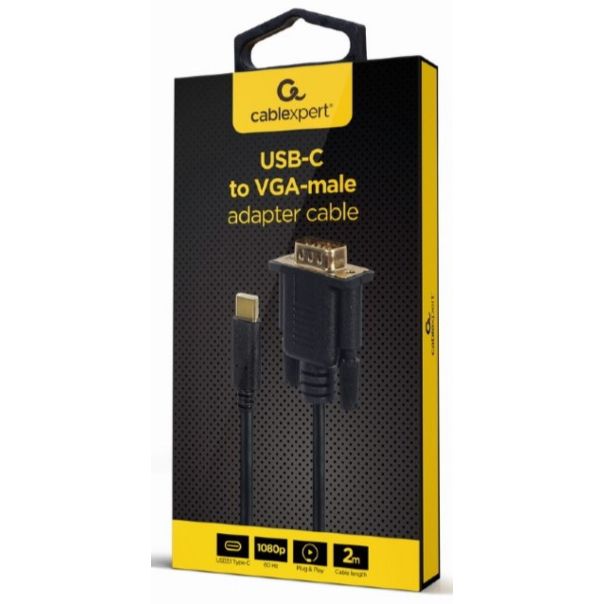 GEMBIRD A-CM-VGAM-01 USB-C to VGA-M adapter