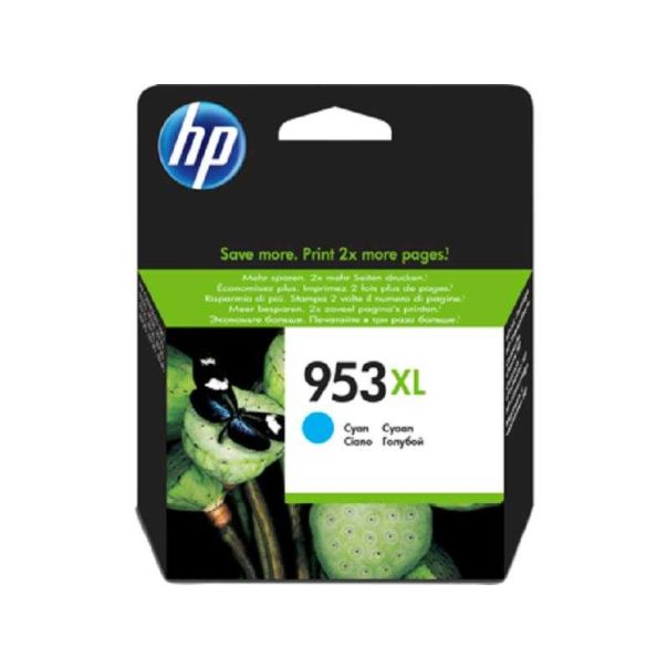 HP 953XL High Yield Cyan Original Ink Cartridge F6U16AE