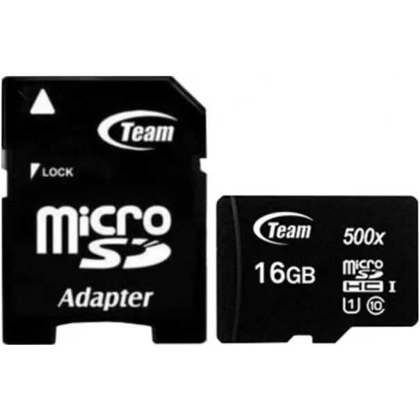 TEAM GROUP TeamGroup MICRO SDHC 16GB UHS-I +SD Adapter TUSDH16GCL10U03