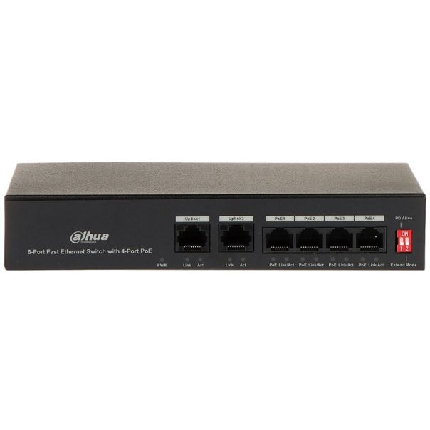 DAHUA PFS3006-4ET-36 6-Port Fast Ethernet Switch with 4-Port PoE