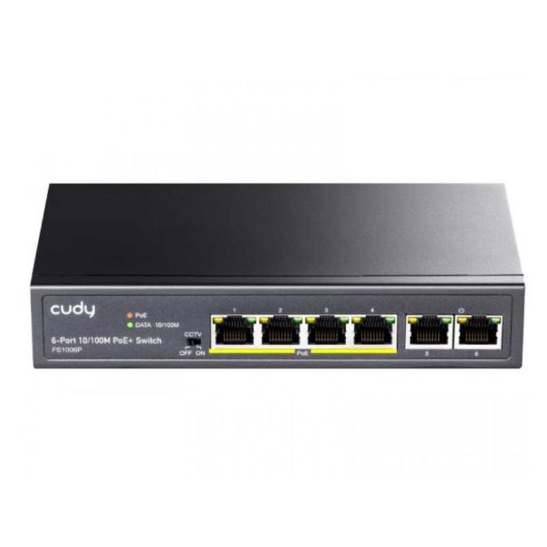 CUDY FS1006P PoE+ 6port switch