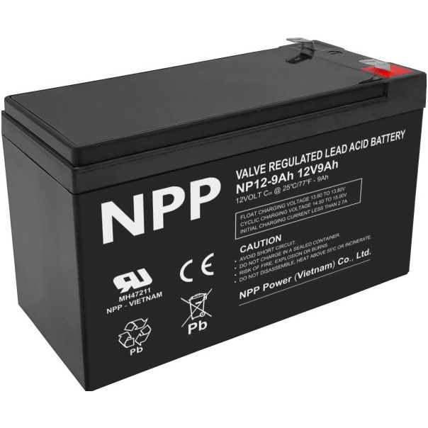 NPP NP12V-9Ah, AGM BATTERY, C20=9AH