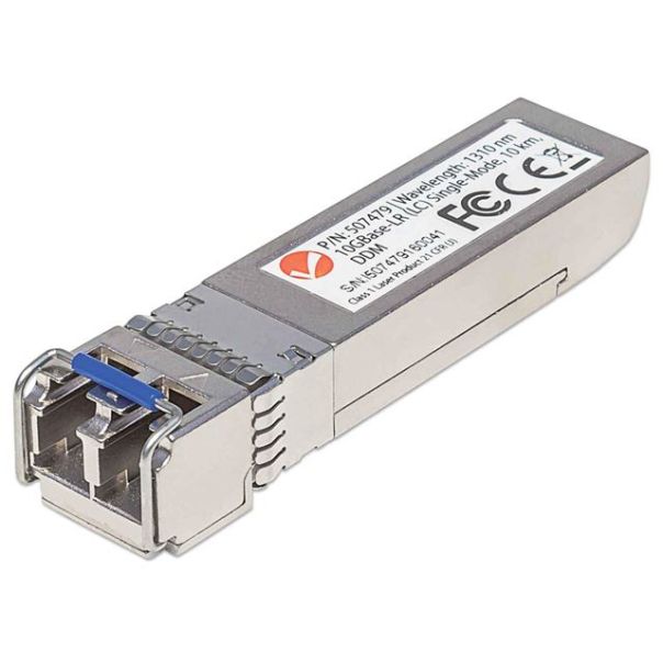 INTELLINET 10 Gbps Fiber SFP+ 10GBase-LR(LC) SM Port,10km 507479