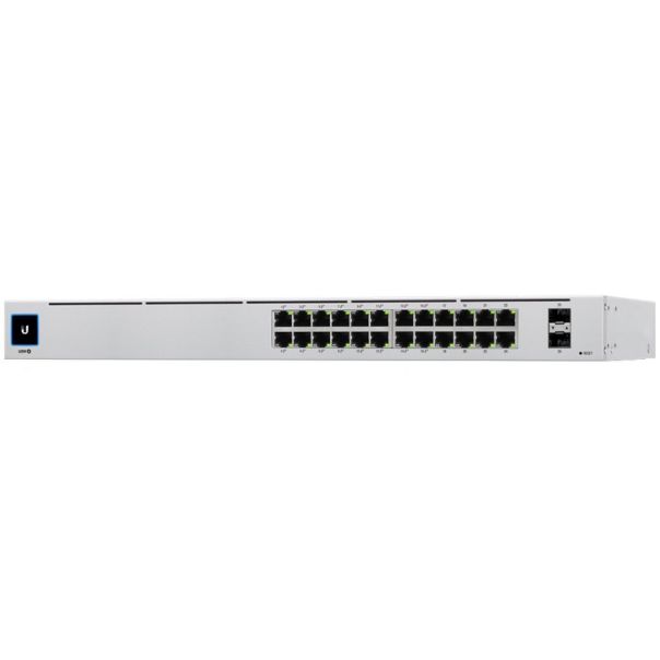 UBIQUITI USW-Pro-24-POE-EU configurable Gigabit Layer2 and Layer3 switch with auto-sensing 802.3at PoE+ and 802.3bt PoE++