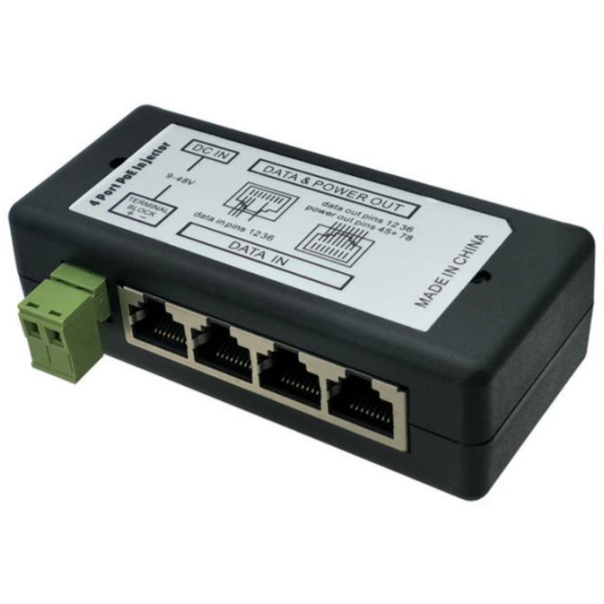 GEMBIRD POE-INJ-4xRJ45 4CH Pasivni prolazni POE injector