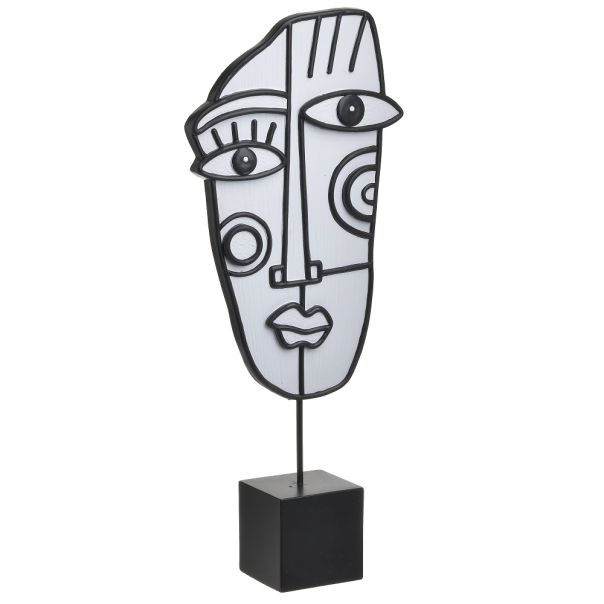 ENA Figura dekorativna maska 17x7x43 cm