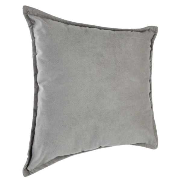 ATMOSPHERA Dekorativni jastuk Lilou 45x45cm poliester svetlo siva