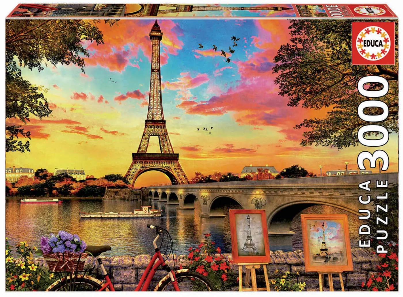 EDUCA Puzzle Sunset in Paris 3000 delova