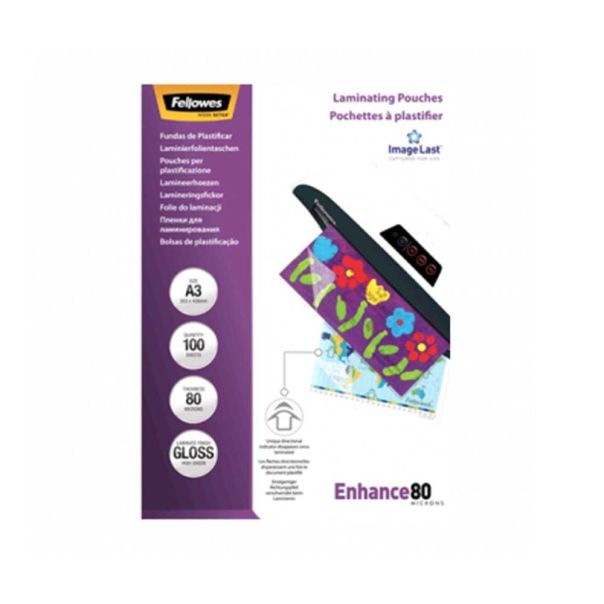 FELLOWES Folija za plastificiranje 80my A3 sjajna pk100 5306207