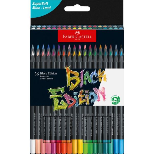 FABER CASTELL Drvene bojice1/36 black edition 116436