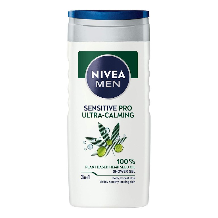 Nivea gel tuš men sensitive pro ultra calming 250ml nivea