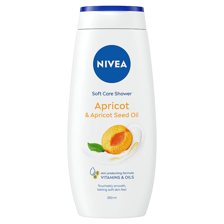 Nivea gel tuš 250ml nivea care&apricot