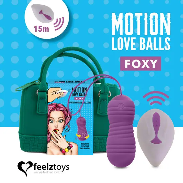 FEELZTOYS Motion Love Balls Foxy sa daljinskim upravljanjem