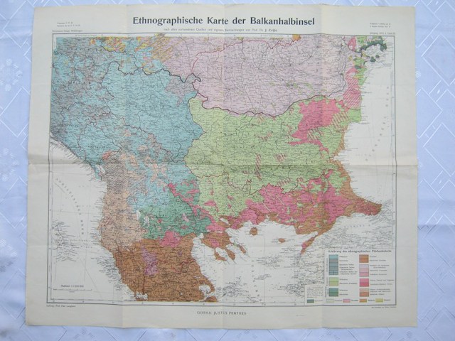 Etnografska karta Balkanskog poluostrva ( 1913 ) R