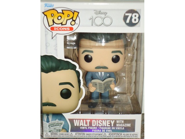 Funko POP! Disney 100 - Walt Disney with Magazine