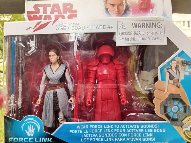 Star Wars Force Link Rey &; Elite Praetorian Guard 10 cm