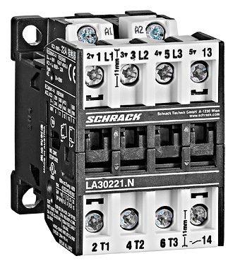 Kontaktor 3-polni 11kW, AC3, 22A, 230VAC +1NO ugrađ/AC1/32A
K3-22ND10, Napon špulne AC 230V
