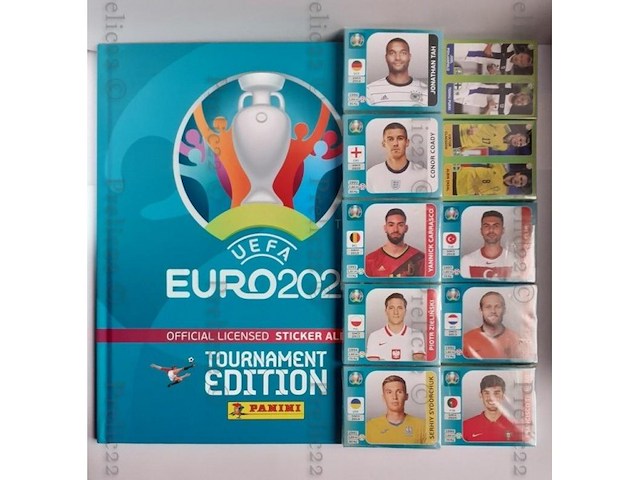 EURO 2020 TOURNAMENT EDITION kompletan set + HC album