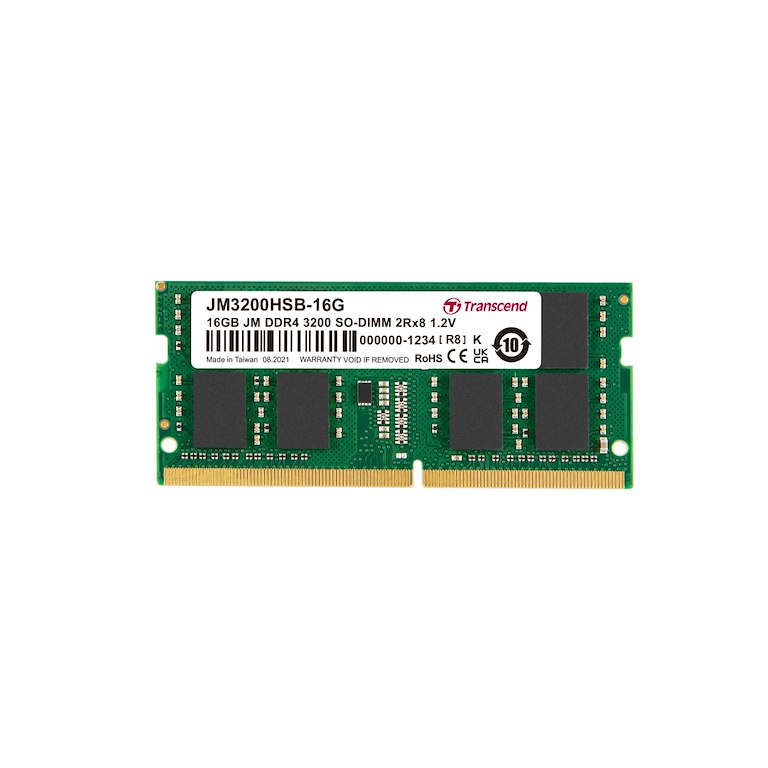 DDR4 16GB SO-DIMM 3200MHz, JM, 2Rx8 1Gx8 CL22 1.2V