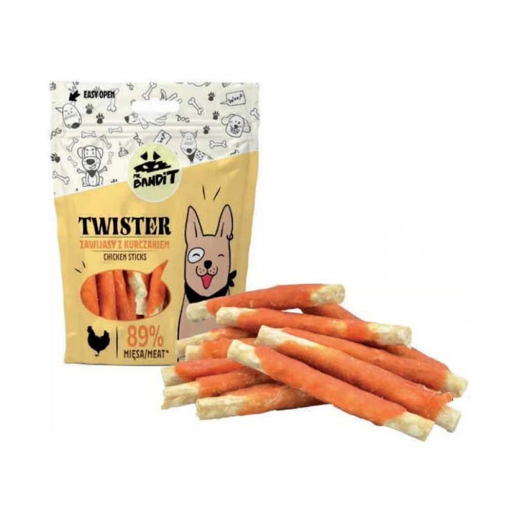 Mr. Bandit Twister Sticks - Piletina 80g