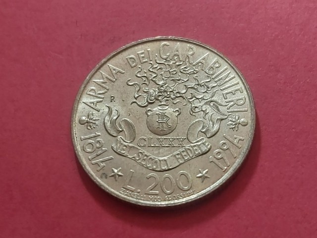 Italija  - 200 lire 1994 god jubilarna