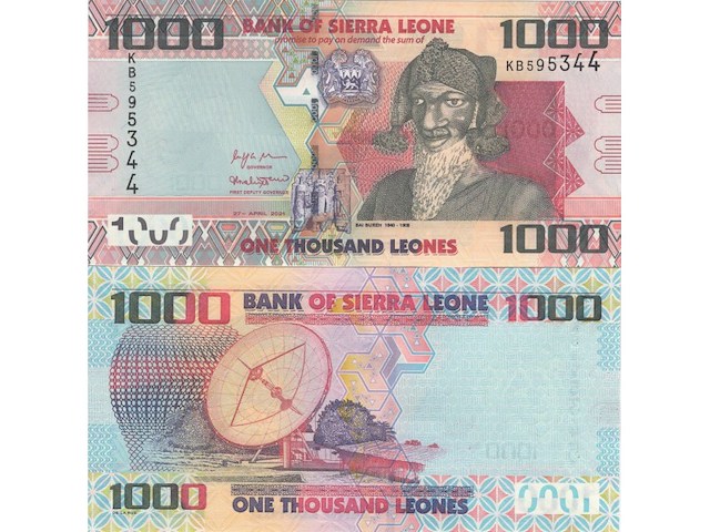 SIERRA LEONE 1.000 Leones 2021 UNC, P-30