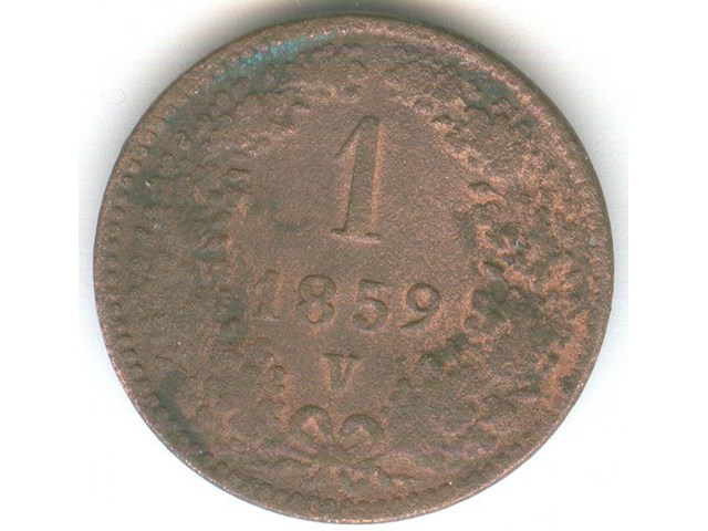 Austrija 1 kreuzer 1859 V