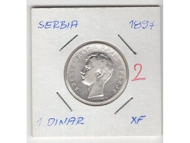 SRBIJA 1 dinar 1897 XF