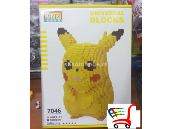 Pikachu set kockica- 1800 delova - Pikachu set kockica- 1800 delova