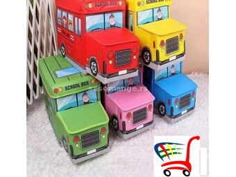 Autobus-Kutija za igracke tabure za decu 2u1 - Autobus-Kutija za igracke tabure za decu 2u1