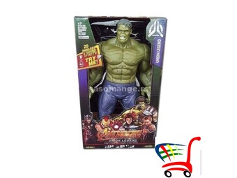 Veliki Super Heroji 30cm sa svetlom i zvukom Hulk,Spajdermen - Veliki Super Heroji 30cm sa svetlo...