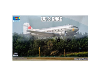 TRUMPETER 1/48 DC-3 CNAC aircraft model