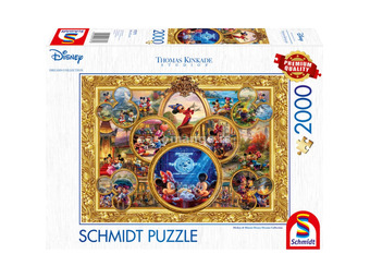 SCHMIDTSPIELE Puzzle game 1000 pieces Thomas Kinkade Miki and Minnie mouse - Disney Dreams