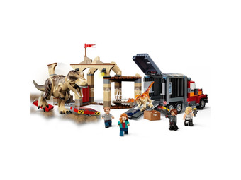LEGO Jurassic World T-Rex and Atrociraptor dinosaur escape 76948