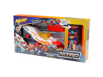 HASBRO E0858EU4 Nerf Nitro Doubleclutch Inferno car launch gun set