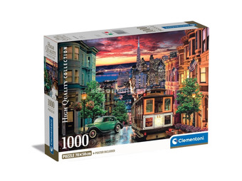 CLEMENTONI Puzzle game 1000 pieces High Quality Collection San Francisco + poster