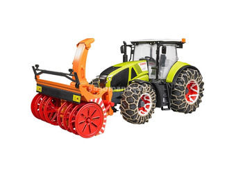 BRUDER Claas axion 950 tractor snow chains and snowmaking
