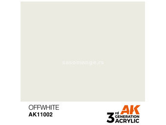 AK INTERACTIVE Acrylic Modelling Colors - Offwhite off-white acrylic paint 17ml