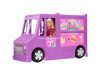 MATTEL GMW07 Barbie Street food buffet car set