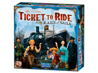 DAYS OF WONDER Ticket to Ride Rails &amp; Sails board game English variant
