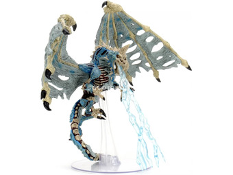 WIZK!DS D&amp;D Icons of the Realms - Boneyard Blue Dracolich kalandj)k dragon figura